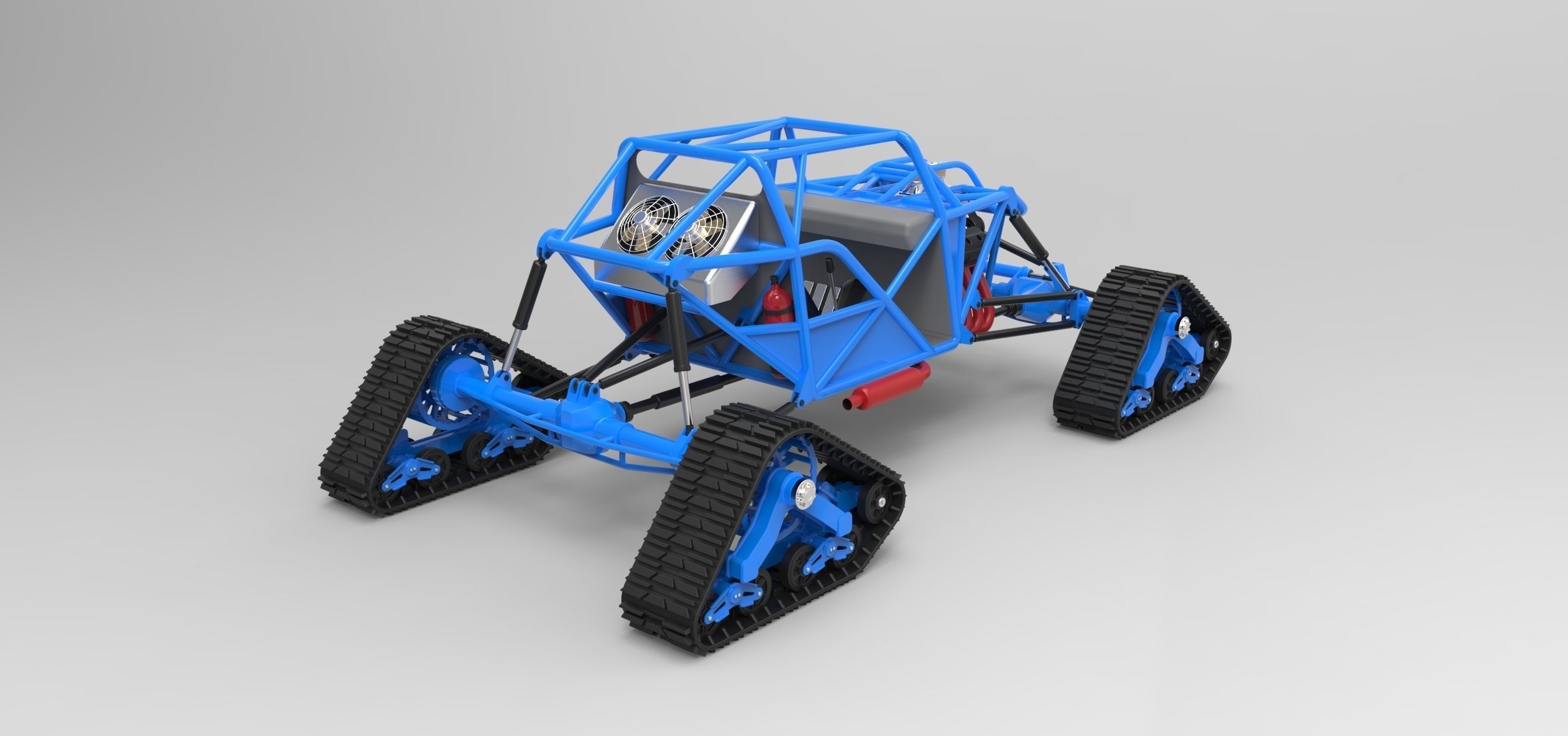 Buggy with Mattracks Suspension tracks 3D model | CGTrader