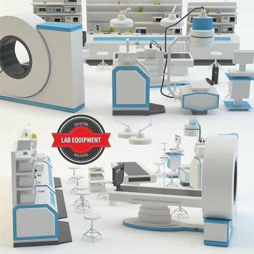 Lab equipment set 3 3D model | CGTrader