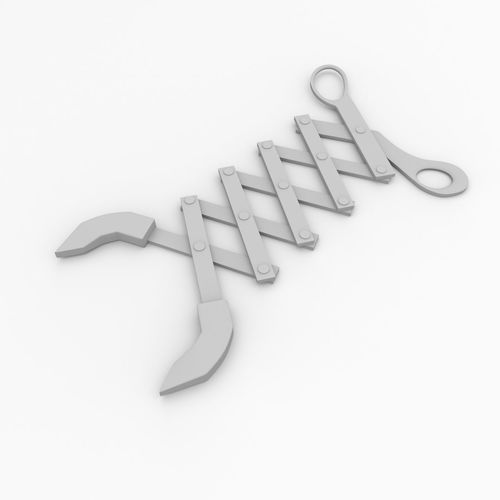 Scissor Extension Arm 3D Model OBJ 3DS FBX BLEND DAE MTL | CGTrader.com