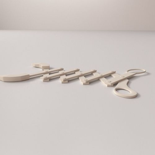 Scissor Extension Arm 3D Model OBJ 3DS FBX BLEND DAE MTL | CGTrader.com