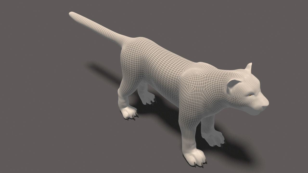 3D model White Tiger High Poly and Low Poly VR / AR / low-poly | CGTrader