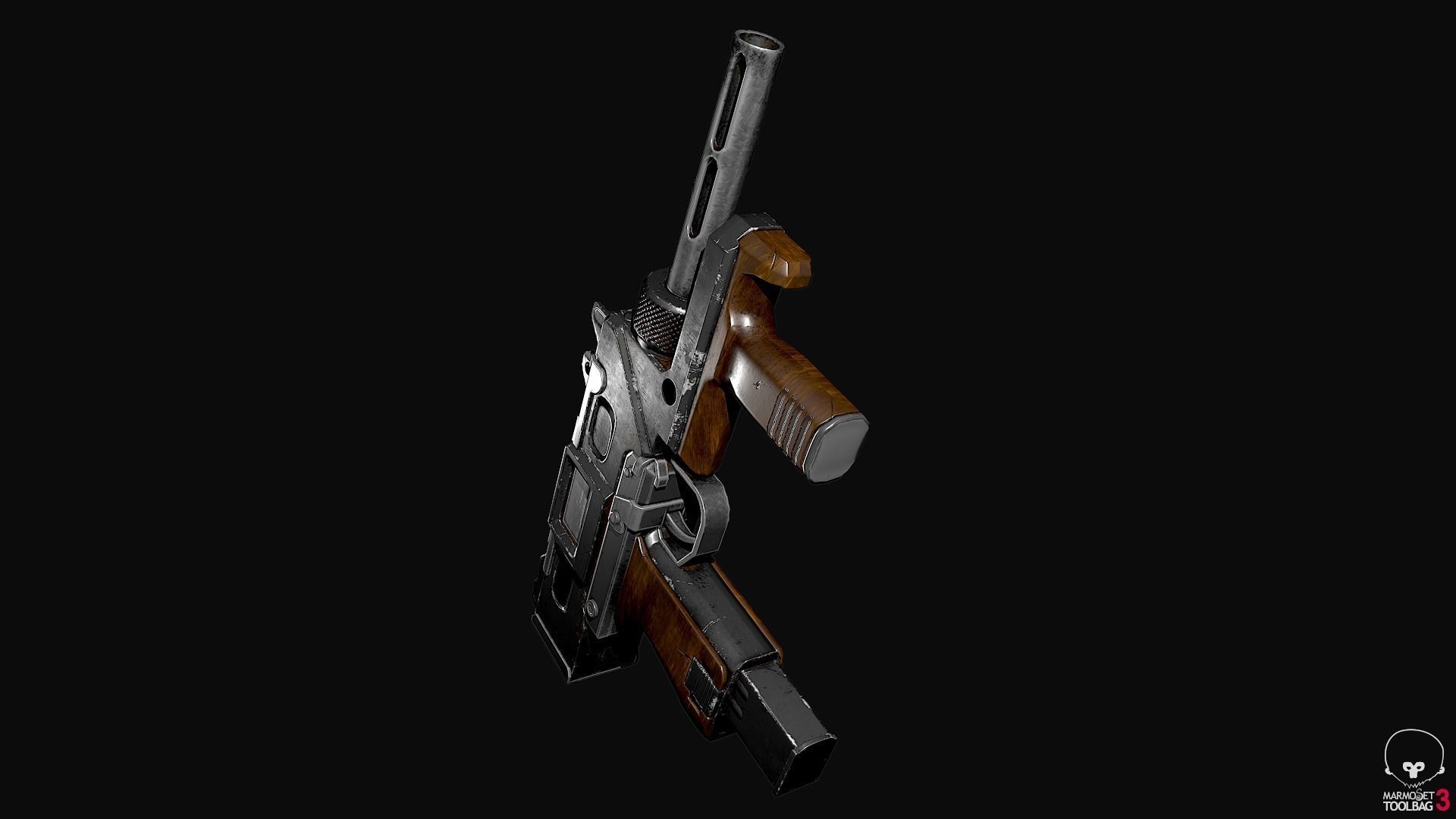 3D model Minebea PM-9 uzi varient VR / AR / low-poly FBX | CGTrader.com
