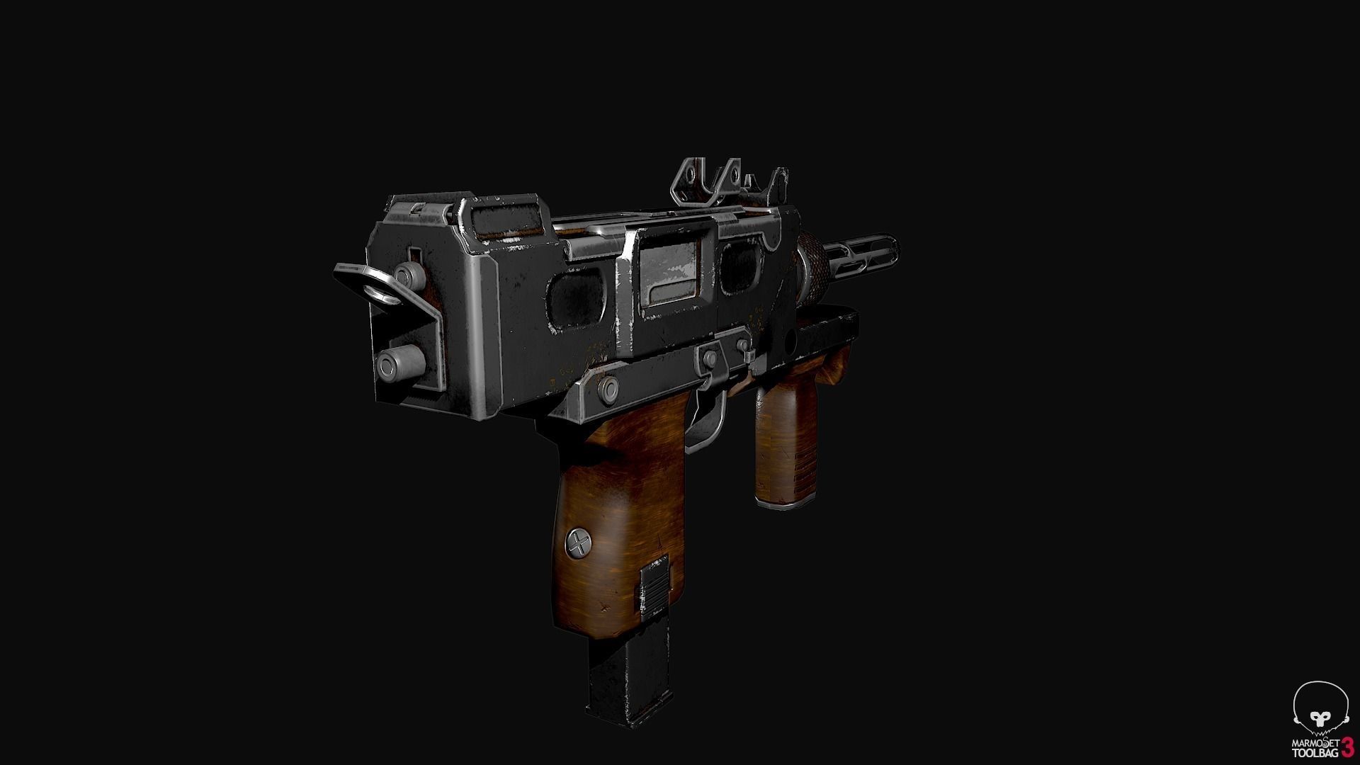 3D model Minebea PM-9 uzi varient VR / AR / low-poly | CGTrader
