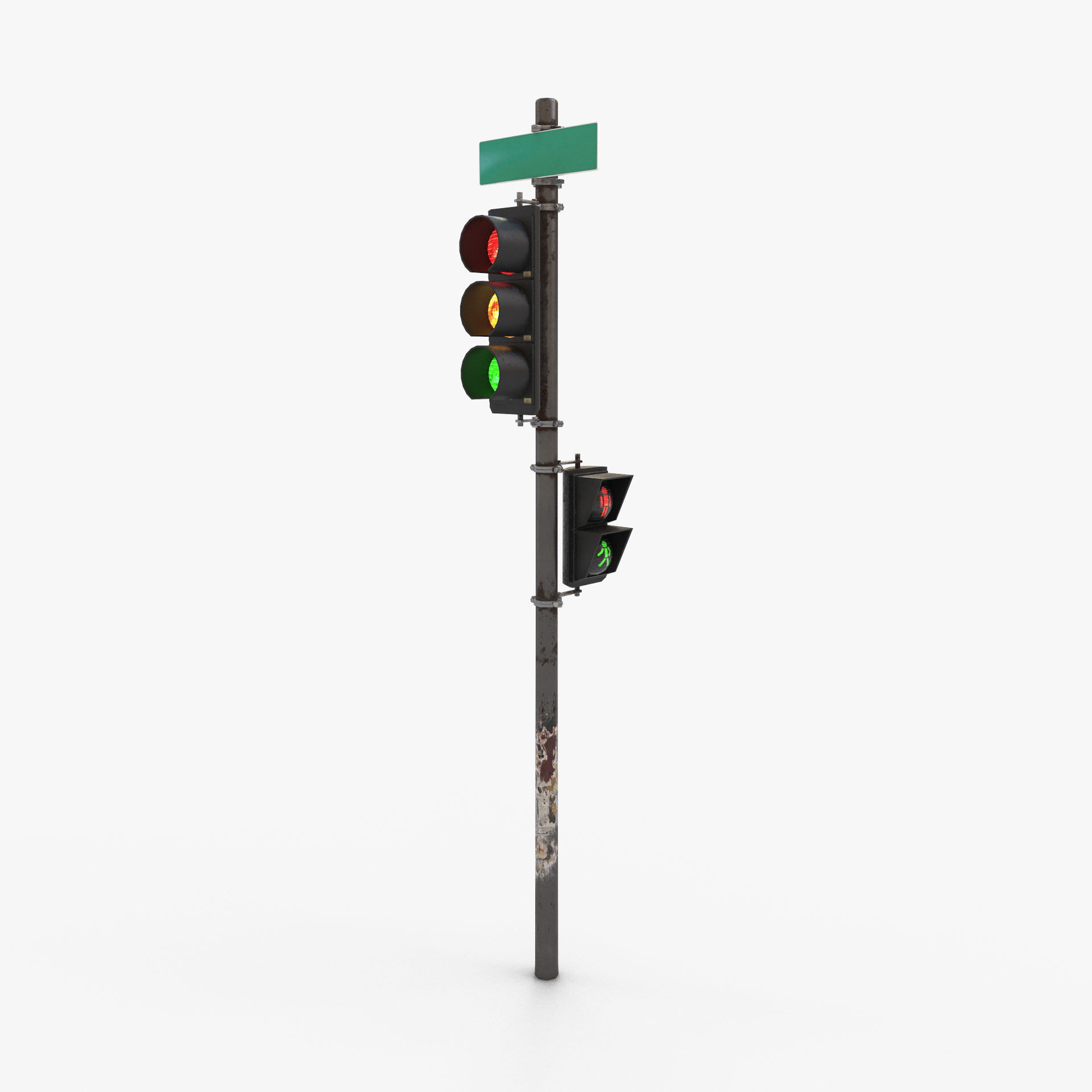 3D model Traffic Light PBR Textures VR / AR / low-poly | CGTrader