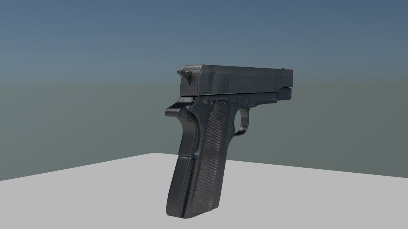 3D model Realistic Handgun pistol VR / AR / low-poly | CGTrader