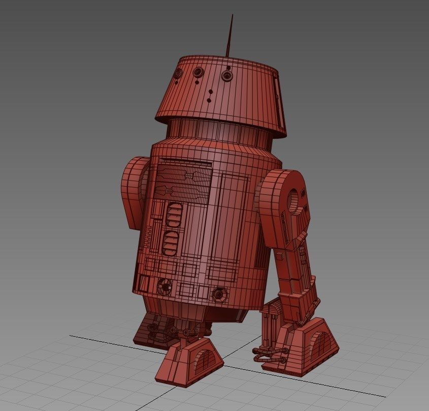 R5-D4 Droid Star Wars 3D model | CGTrader