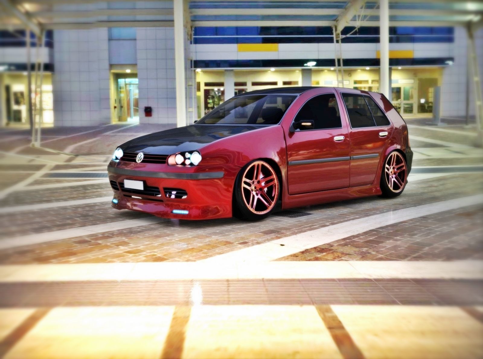 3D model Volkswagen VW MK Golf 4 R32 BlackEdition CustomTuning VR / AR ...