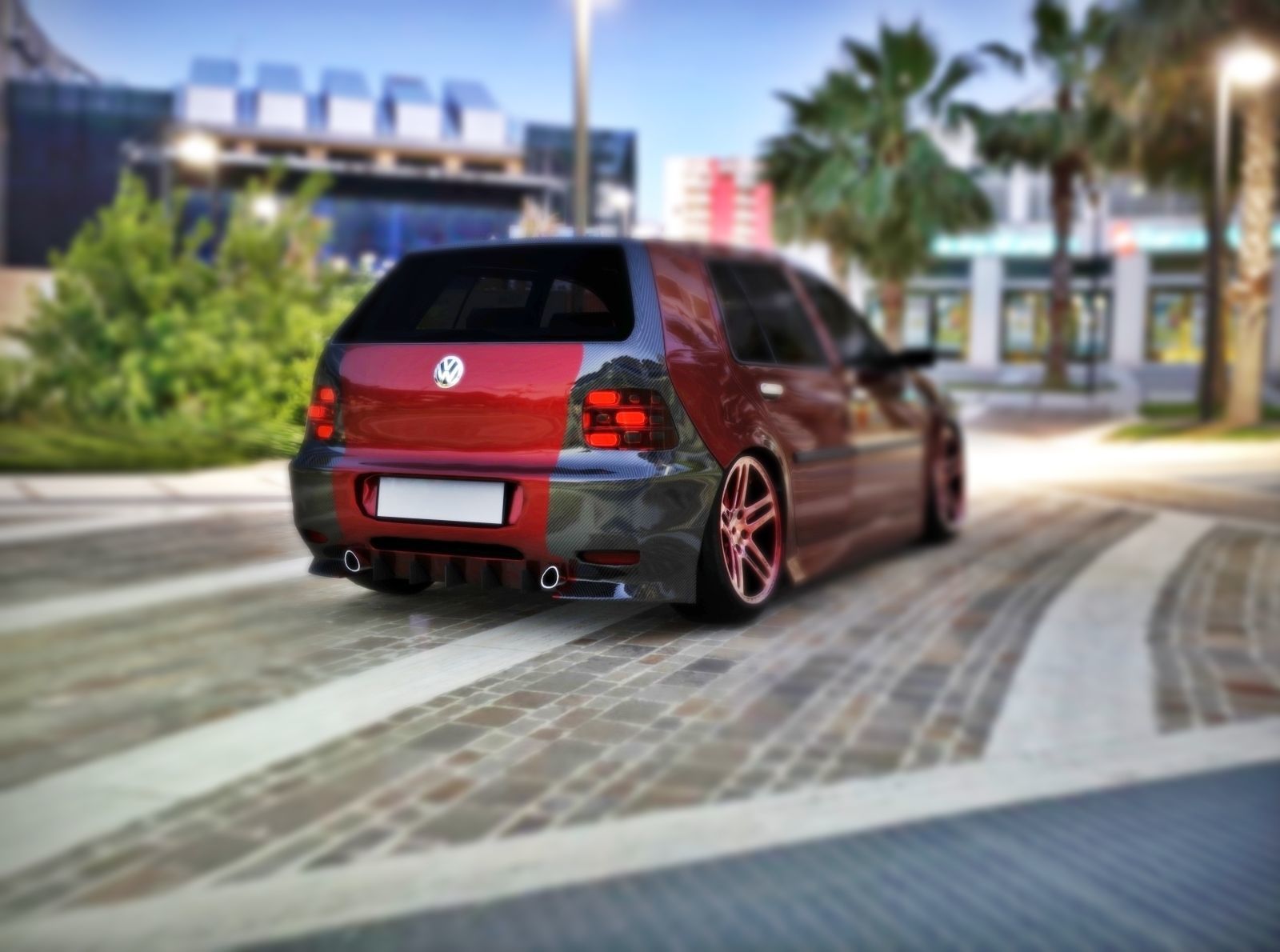 3D model Volkswagen VW MK Golf 4 R32 BlackEdition CustomTuning VR / AR ...