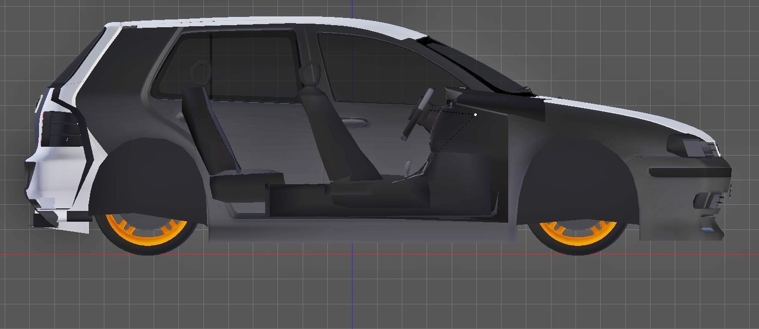 3D model Volkswagen VW MK Golf 4 R32 BlackEdition CustomTuning VR / AR ...