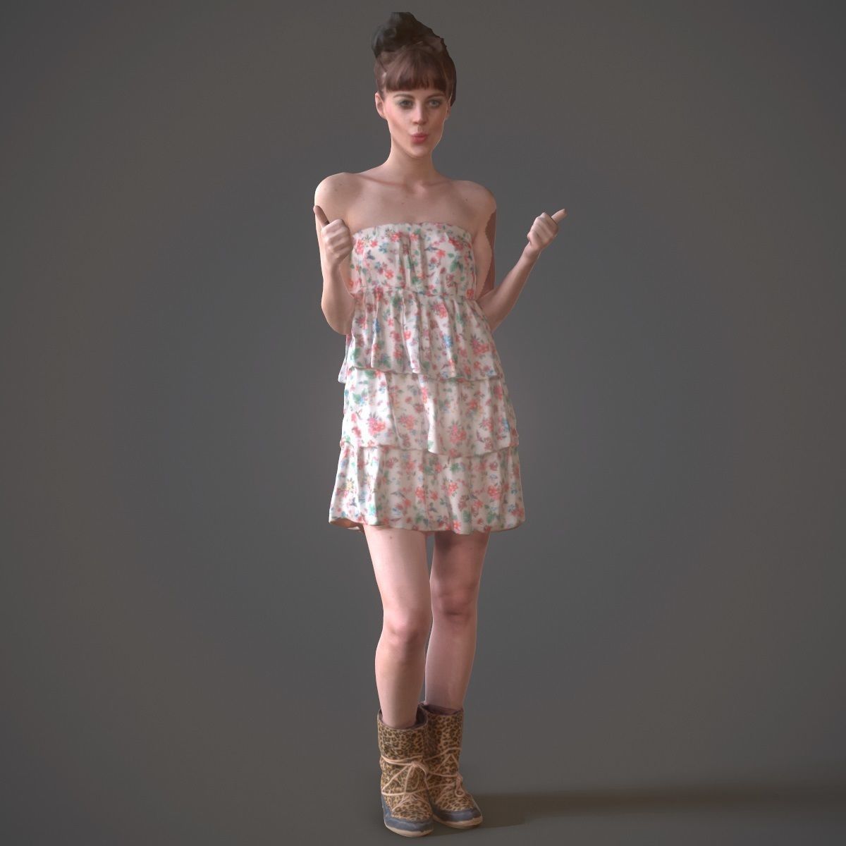 3D model 9 Fashion Girls Collection VR / AR / low-poly | CGTrader