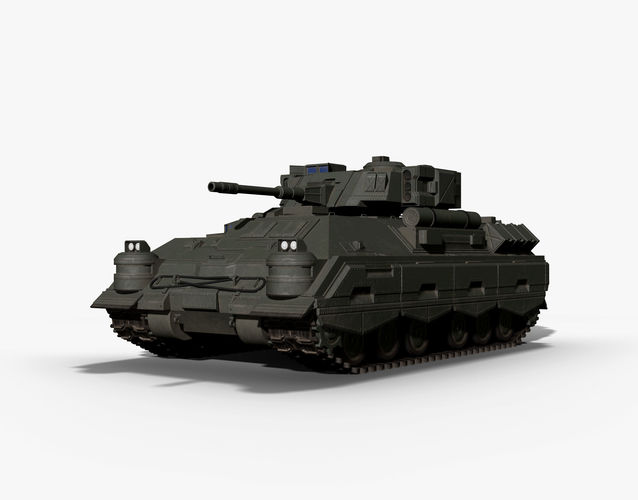 3D model Sci Fi Tank VR / AR / low-poly | CGTrader