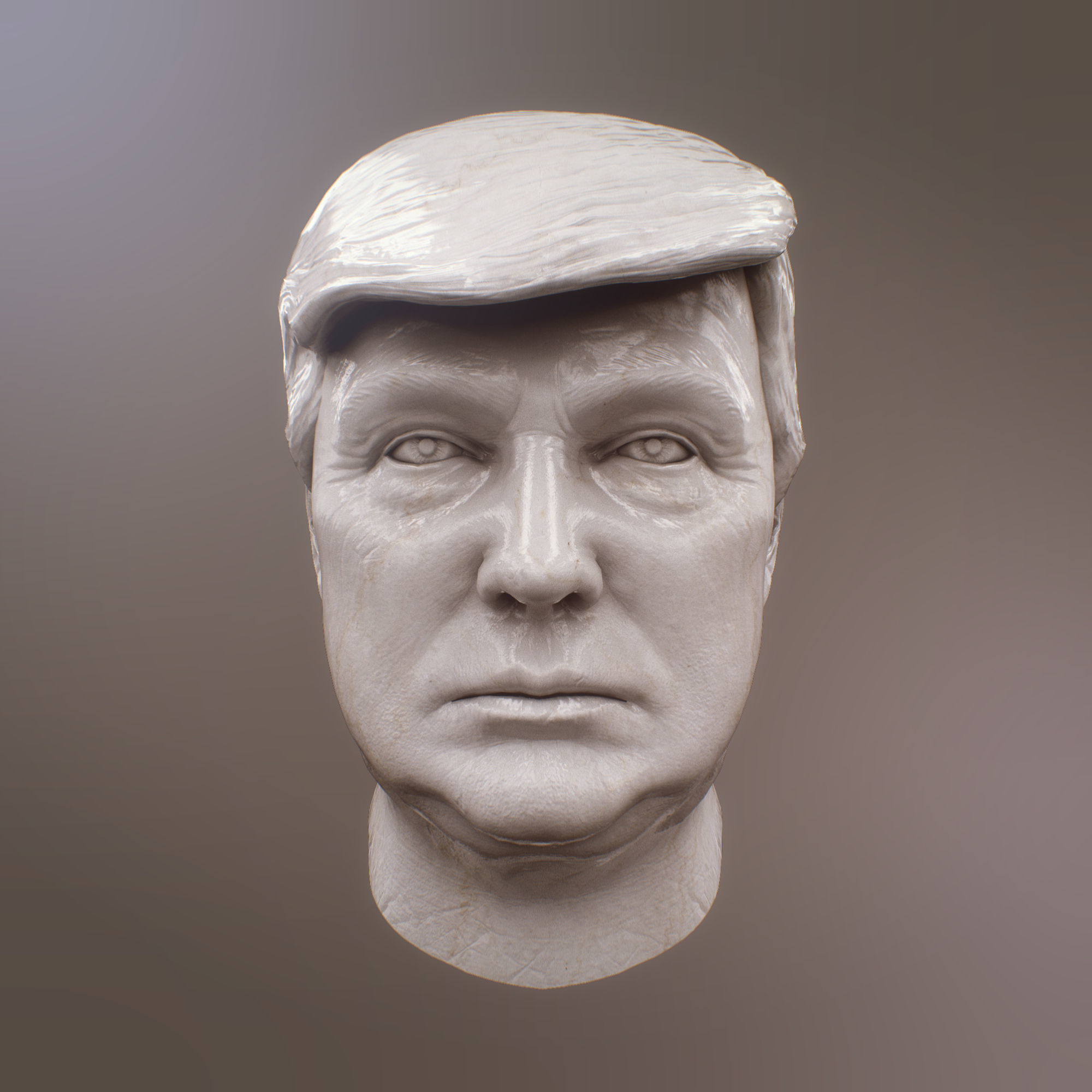 3D model Donald Trump bust VR / AR / low-poly | CGTrader