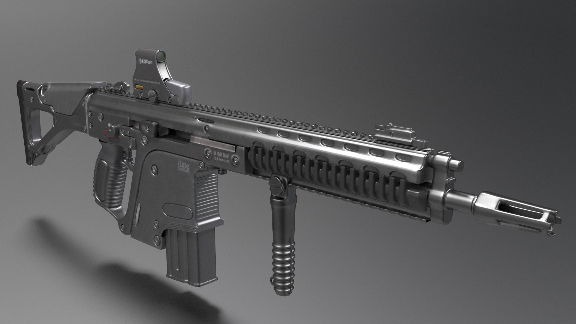 Heckler and Koch G56 - automatic rifle 3D model | CGTrader