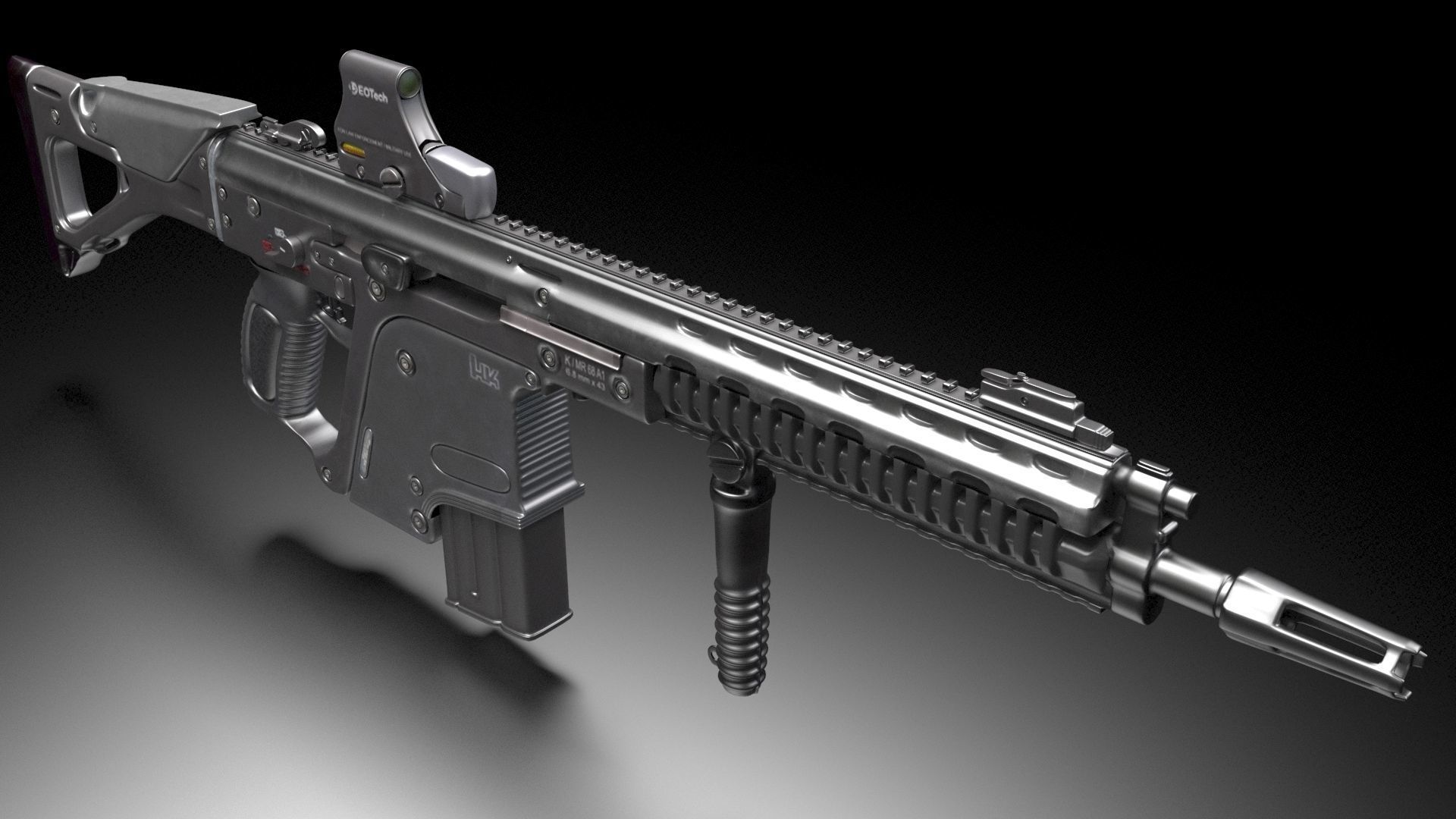 Heckler and Koch G56 - automatic rifle 3D model | CGTrader