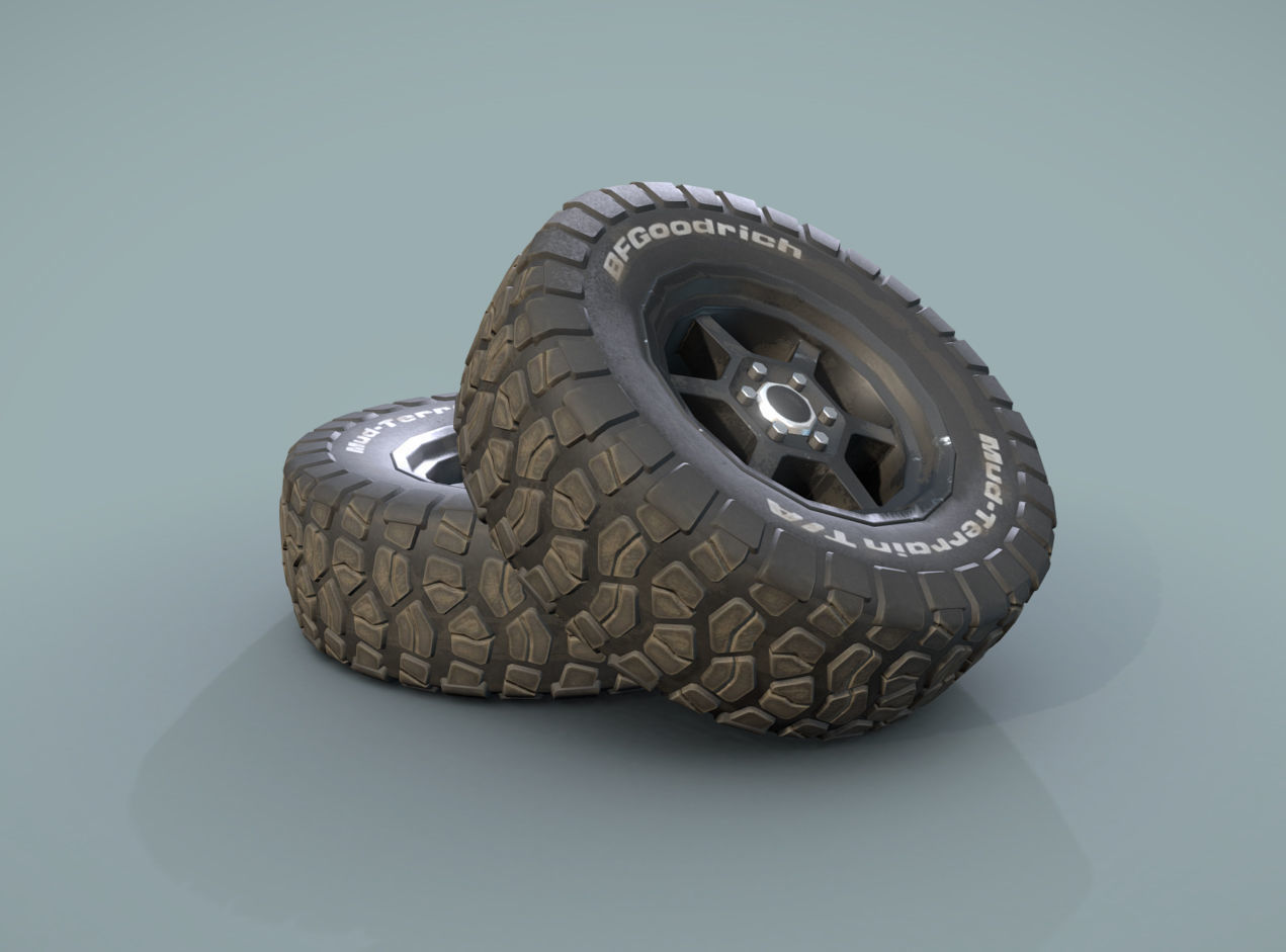 3D model BFGoodrich wheels for car VR / AR / low-poly | CGTrader