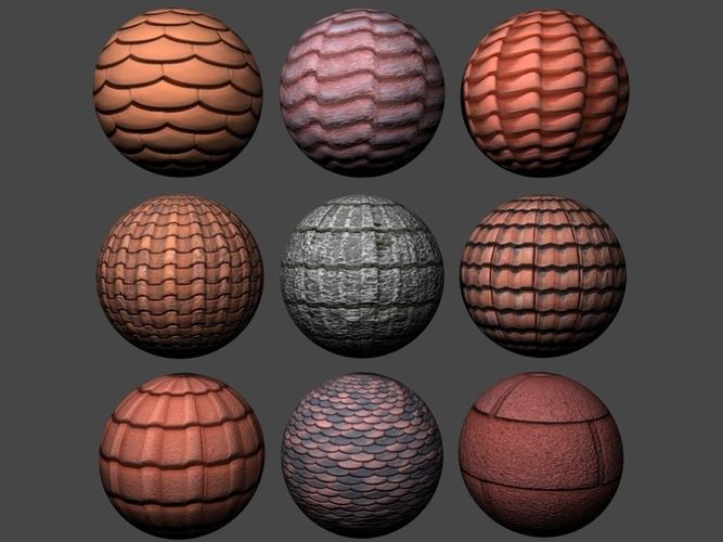 Roof Tiles Pack 3 Texture | CGTrader