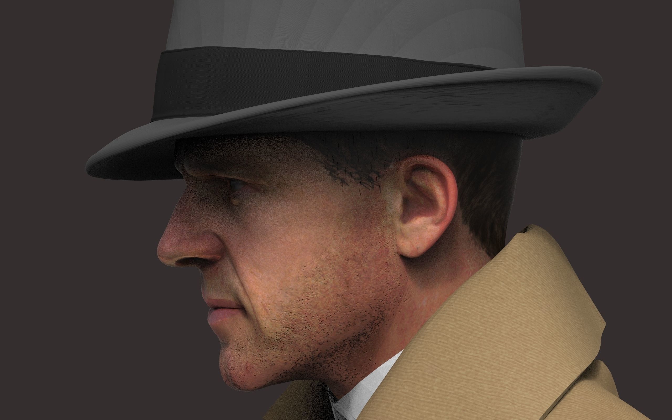 Noir Detective 3D model | CGTrader