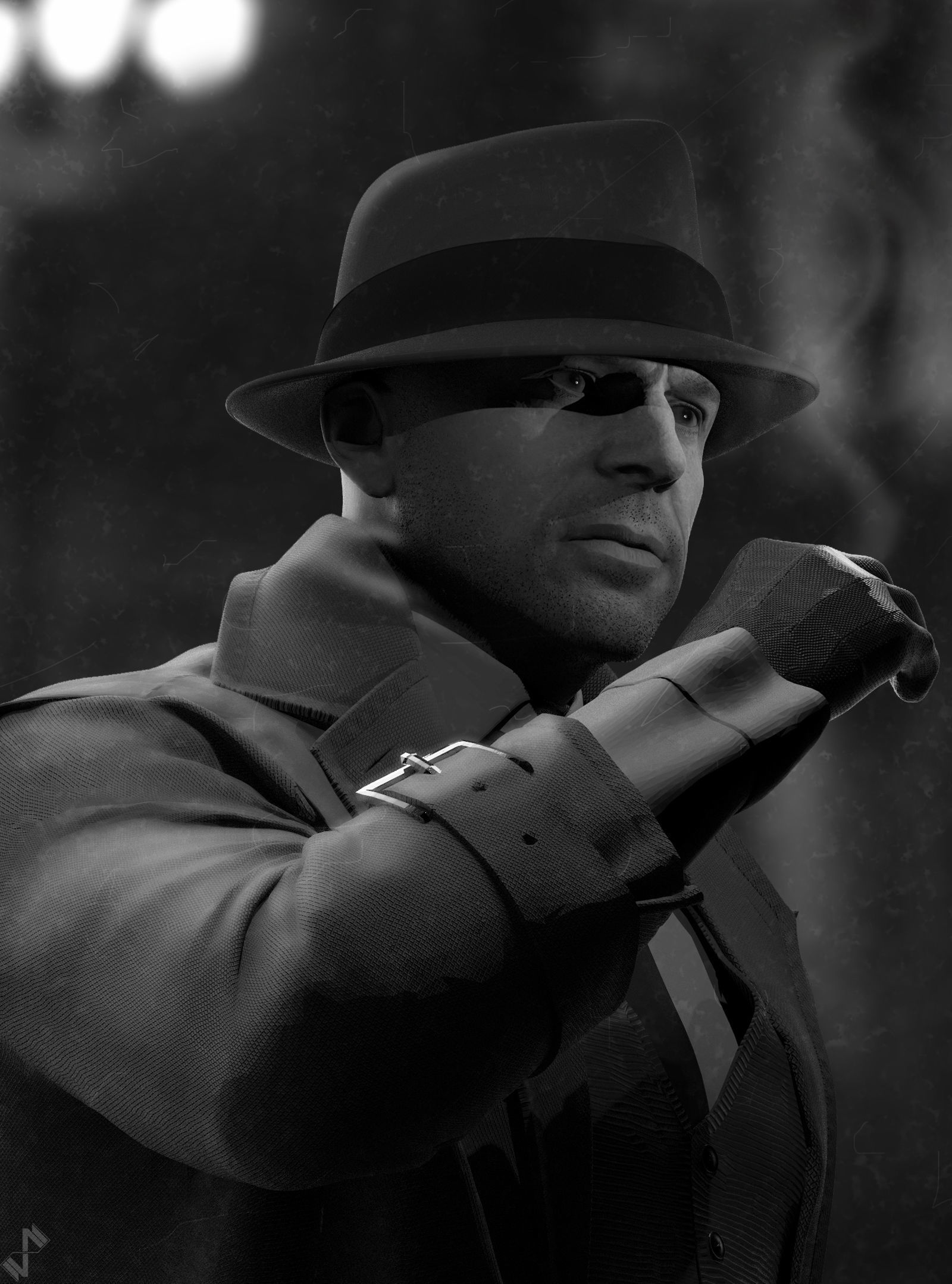 Noir Detective 3D model | CGTrader