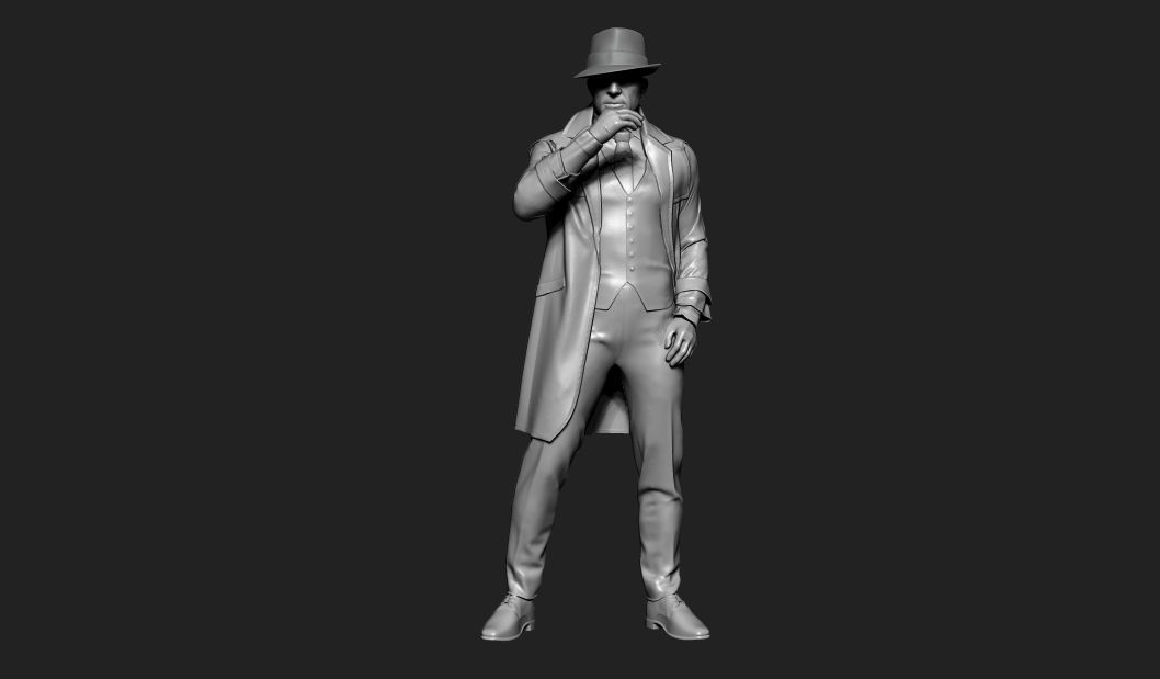 Noir Detective 3D model | CGTrader
