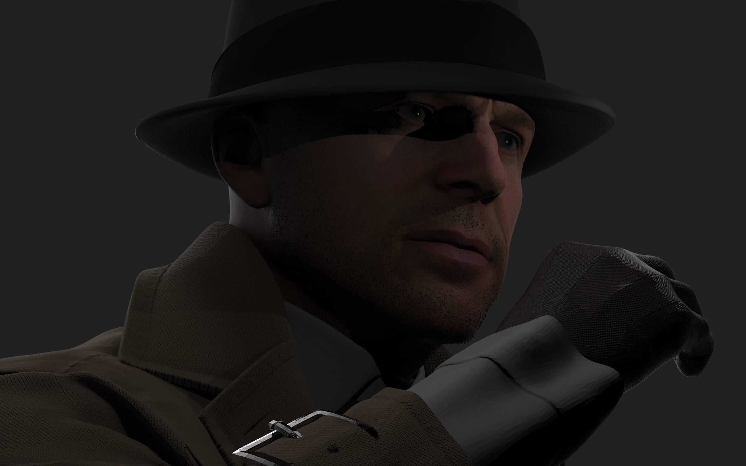 Noir Detective 3D model | CGTrader