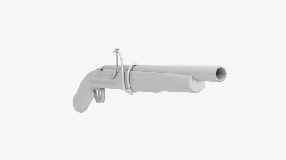 Wick shotgun rifle free VR / AR / low-poly 3D model | CGTrader