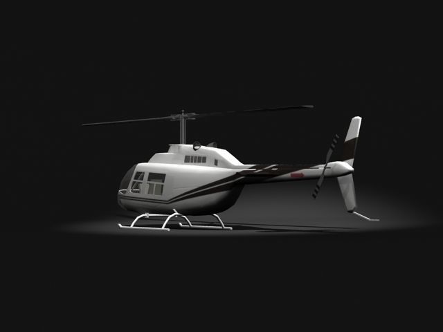 Bell 206 Jet Ranger 3D Model MAX OBJ 3DS MTL | CGTrader.com