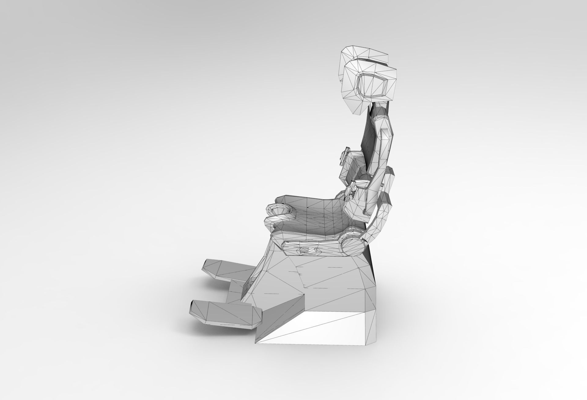 3D model Pilot Seat VR / AR / low-poly | CGTrader