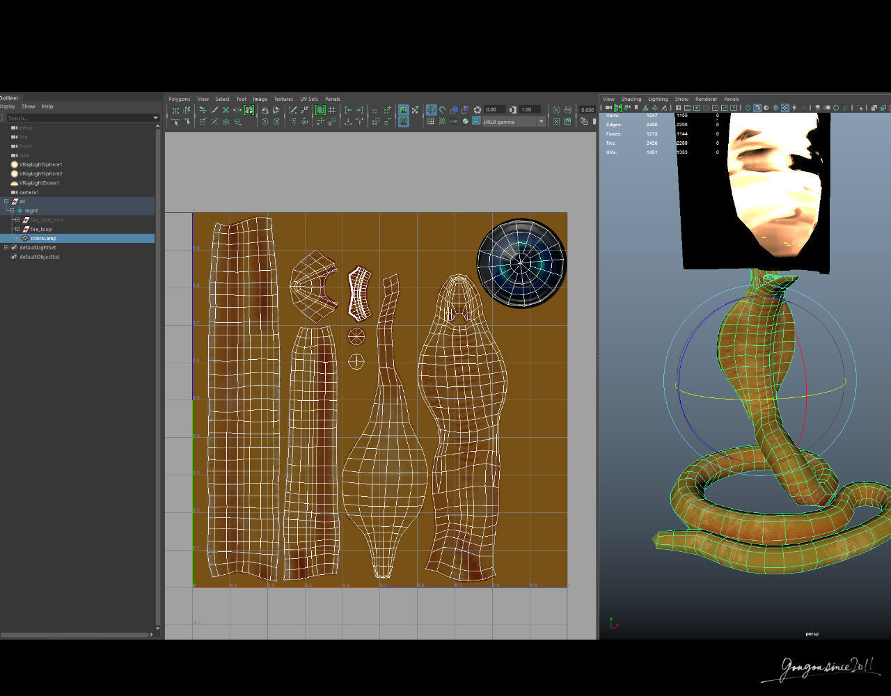Cobra Lamp 3D model | CGTrader