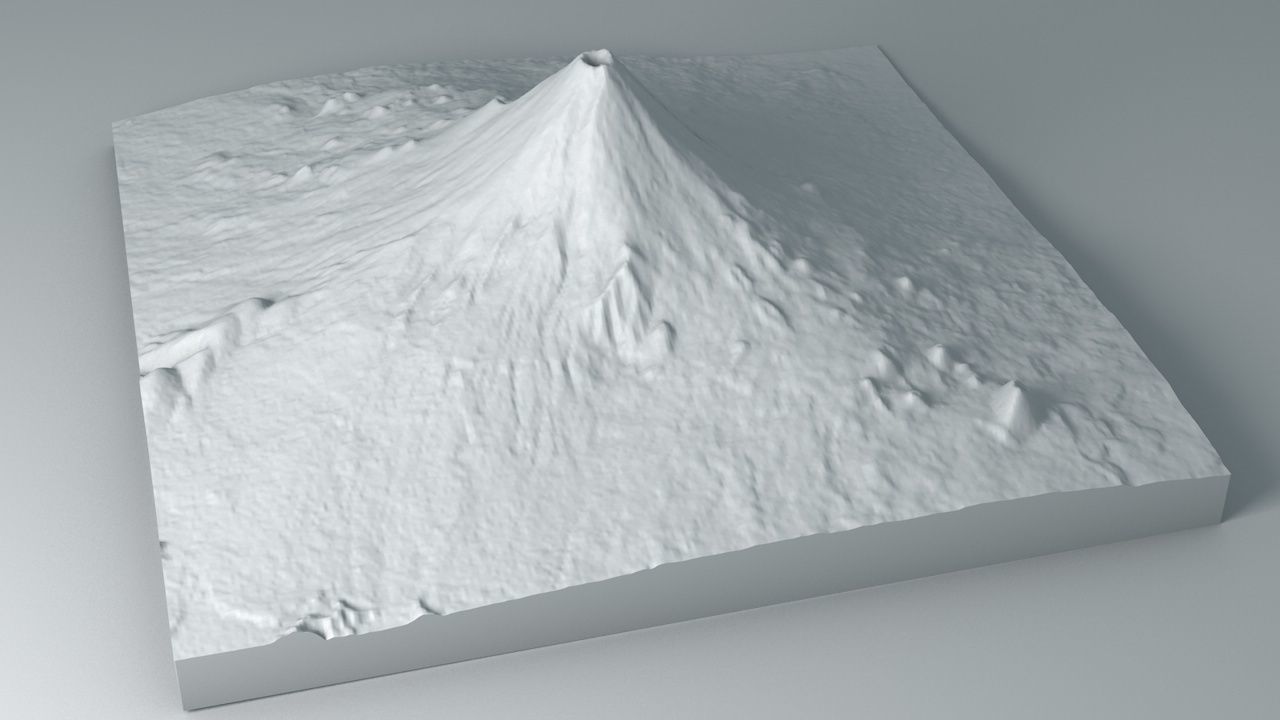 Volcano Untextured 3D model | CGTrader
