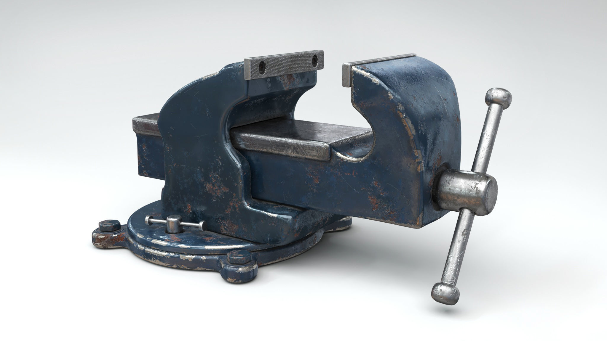 3D model VISE BLUE ANIMATED VR / AR / low-poly animated | CGTrader