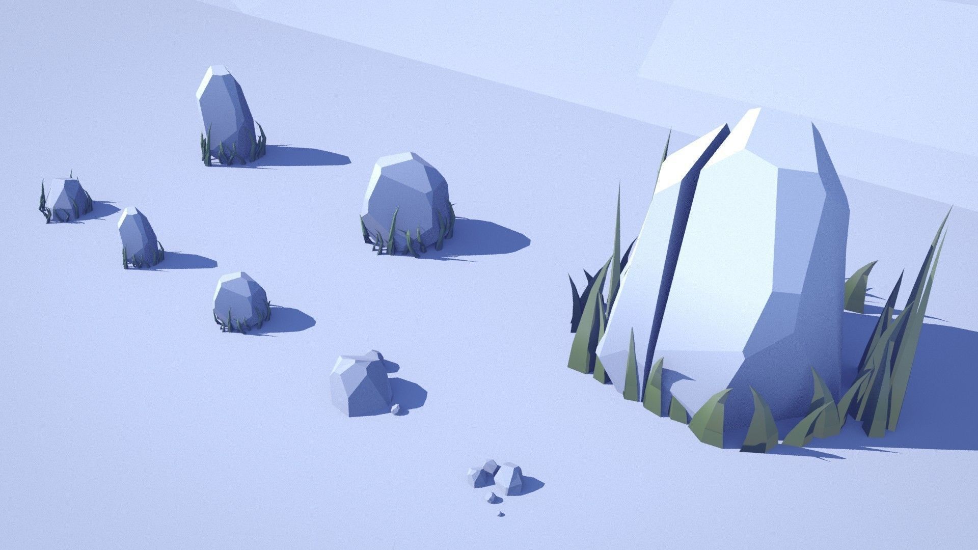 3D model Cartoon Low Poly Forest Pack VR / AR / low-poly | CGTrader