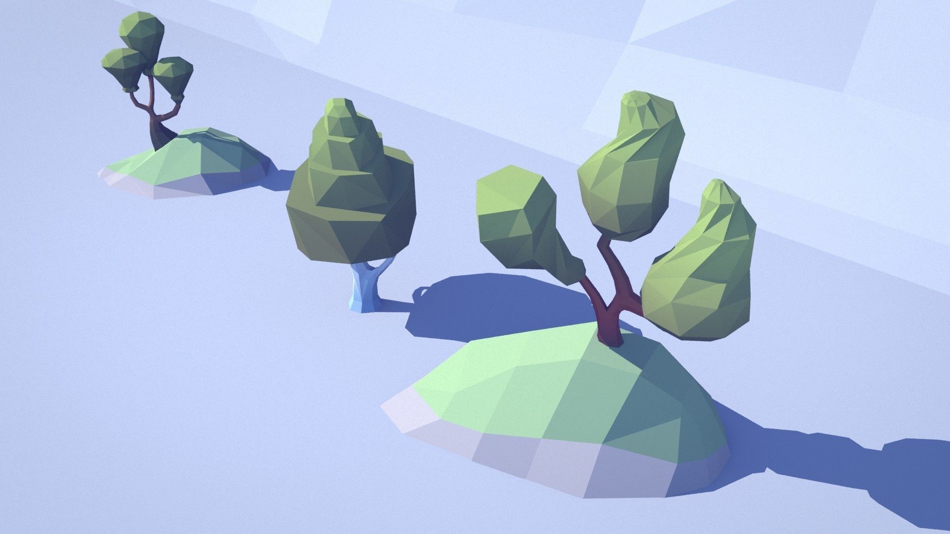 3D model Cartoon Low Poly Forest Pack VR / AR / low-poly | CGTrader