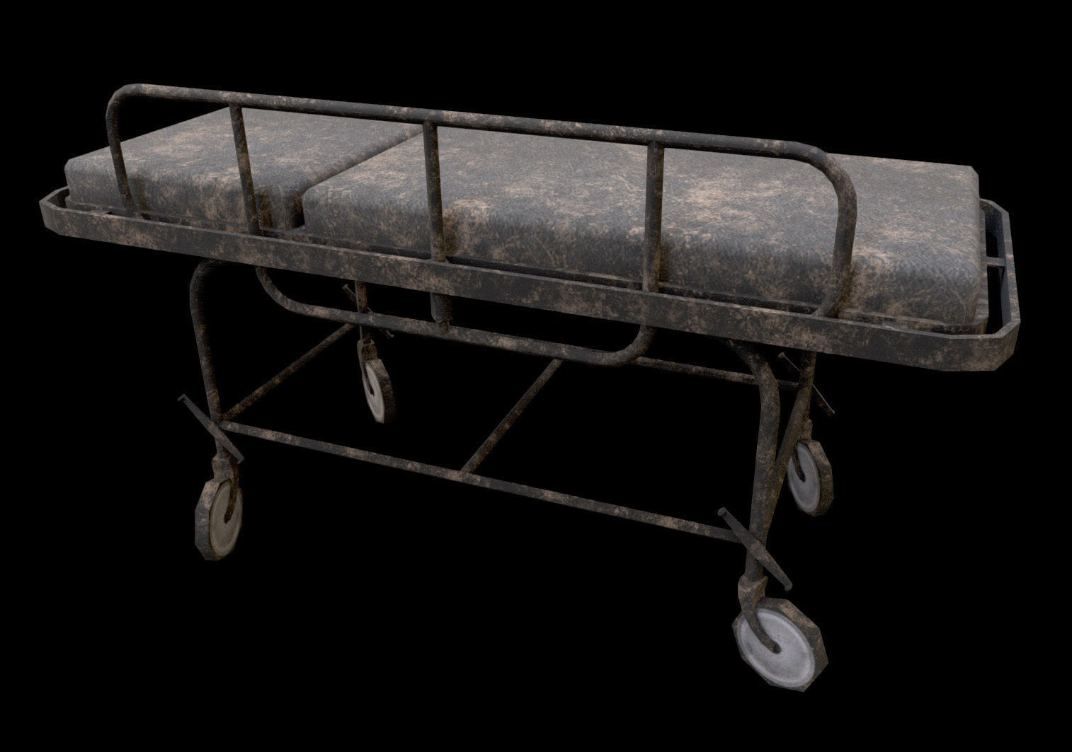 3D model Gurney - PBR - Old Textured VR / AR / low-poly | CGTrader