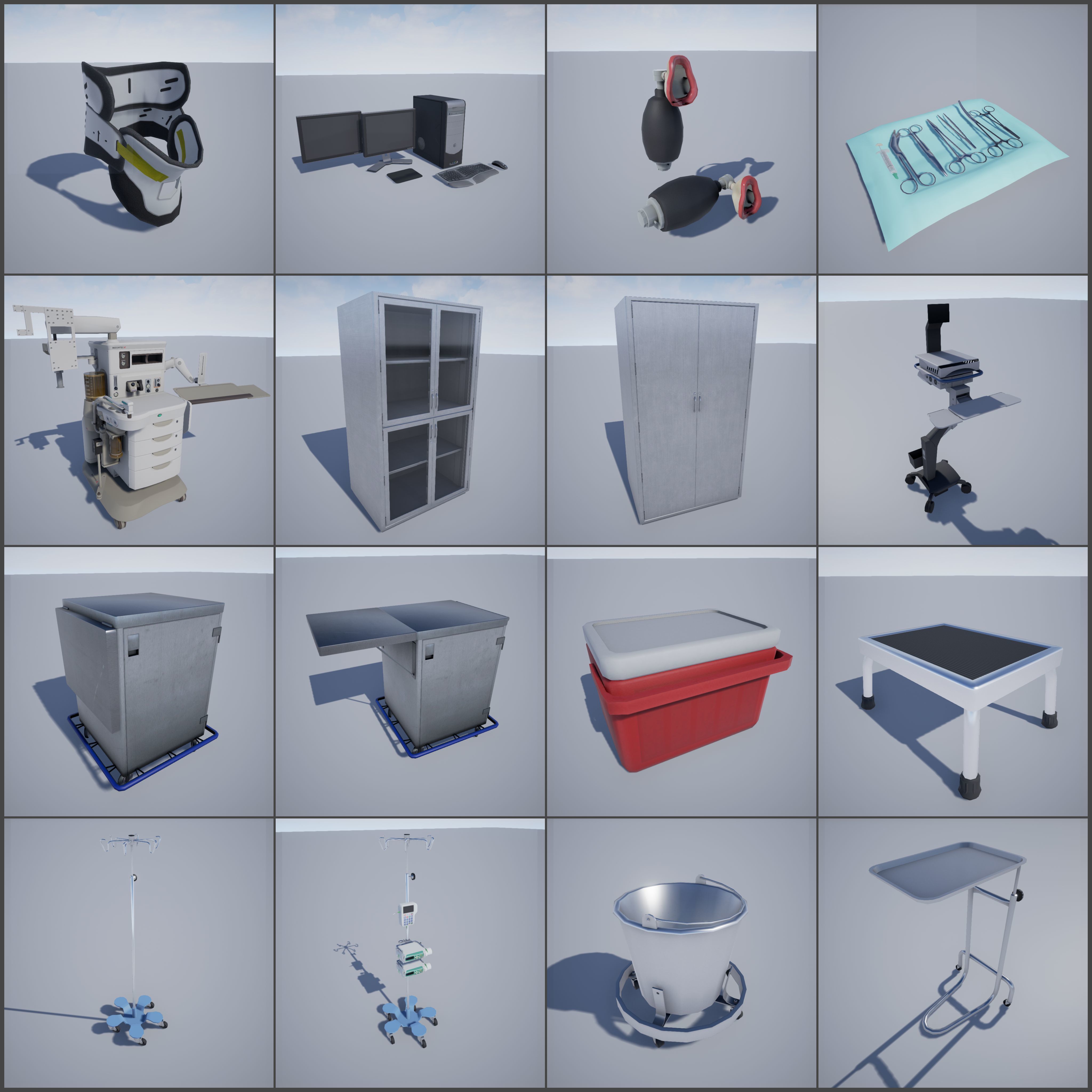Hospital Operating Room Pack 3D model | CGTrader