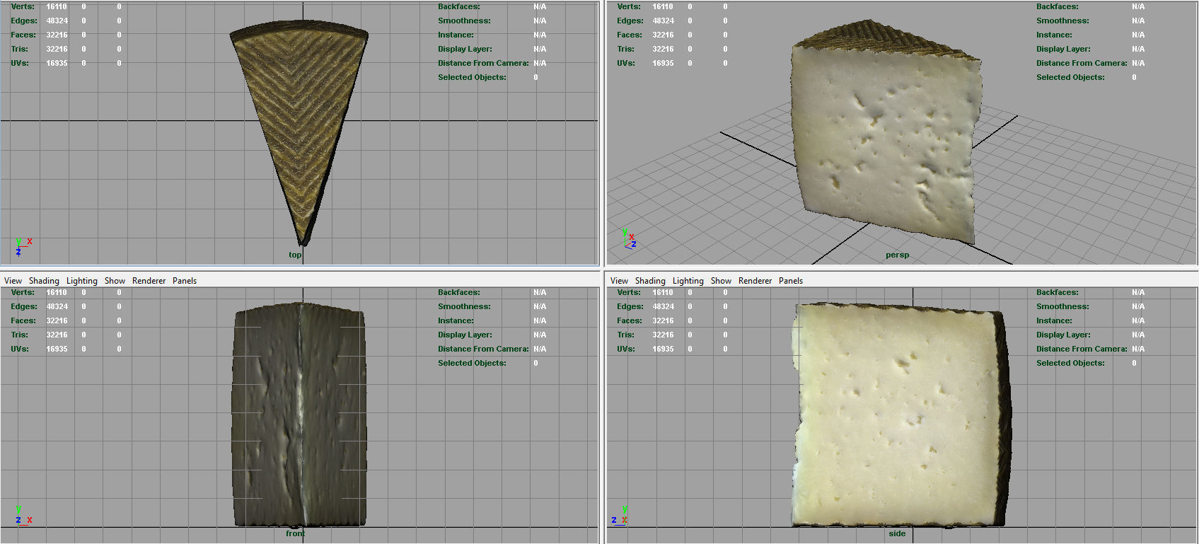 3D model Chesse piece of cheese VR / AR / low-poly | CGTrader