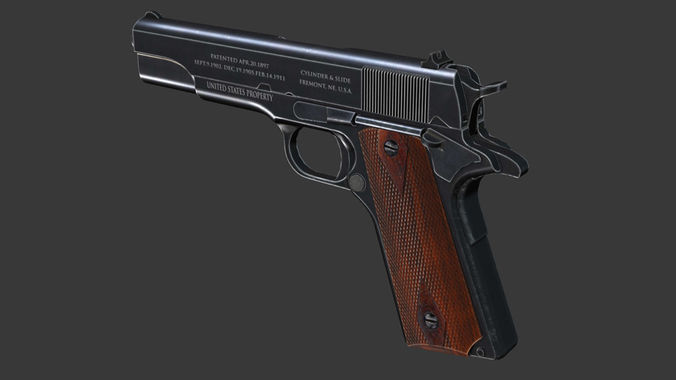 3D model Colt 1911 - Game mesh VR / AR / low-poly | CGTrader