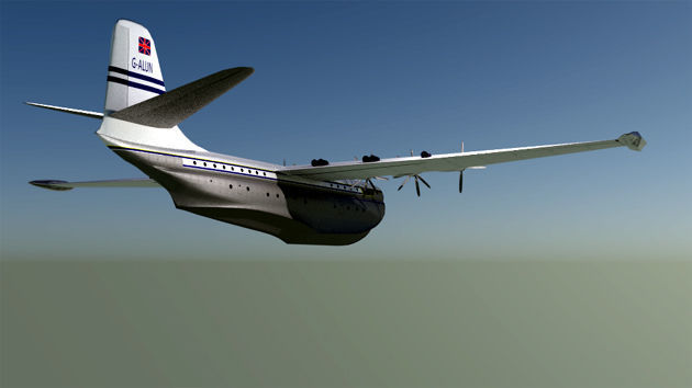 SARO PRINCESS FLYING BOAT free VR / AR / low-poly 3D model | CGTrader