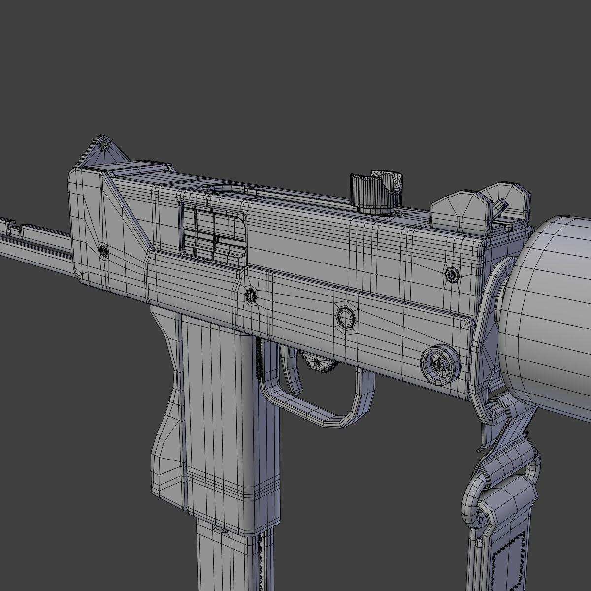 Mac-11 submachine gun 3D model | CGTrader