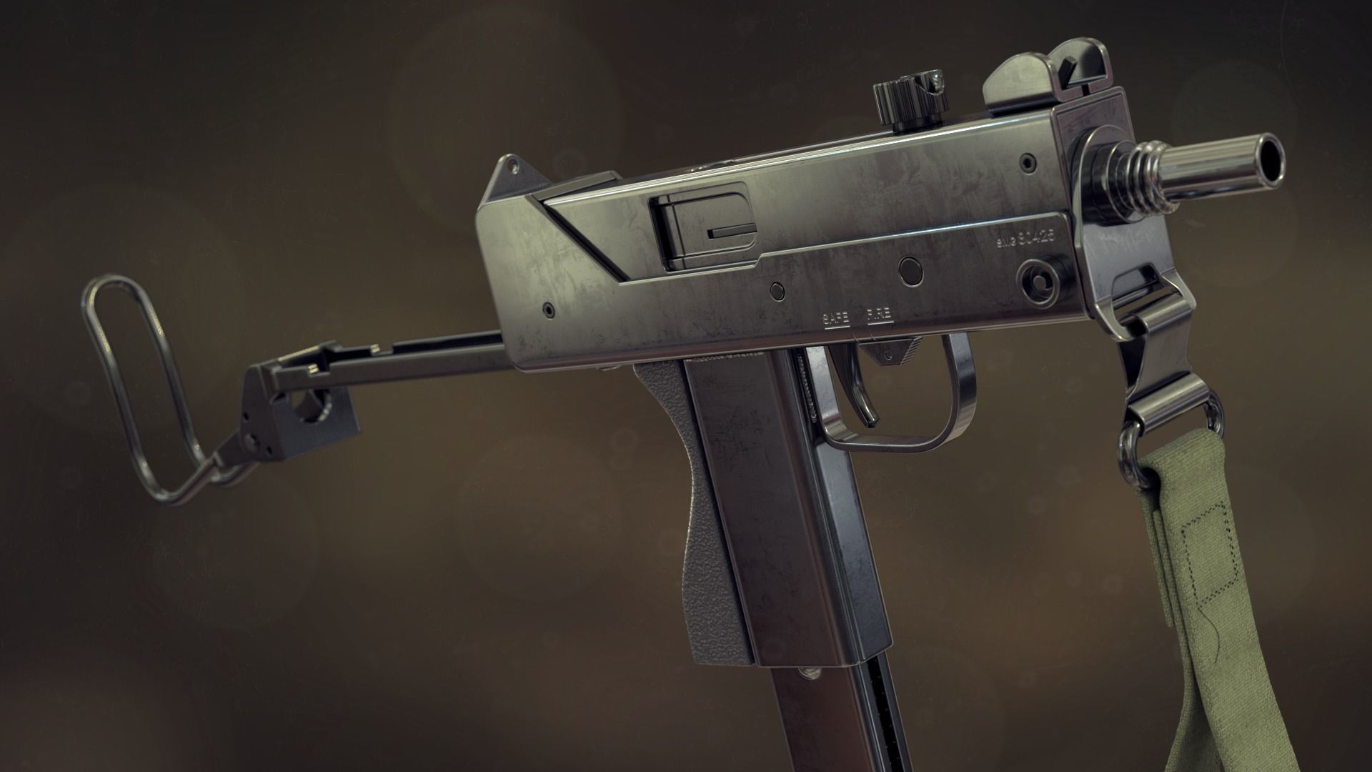 Mac-11 submachine gun 3D model | CGTrader