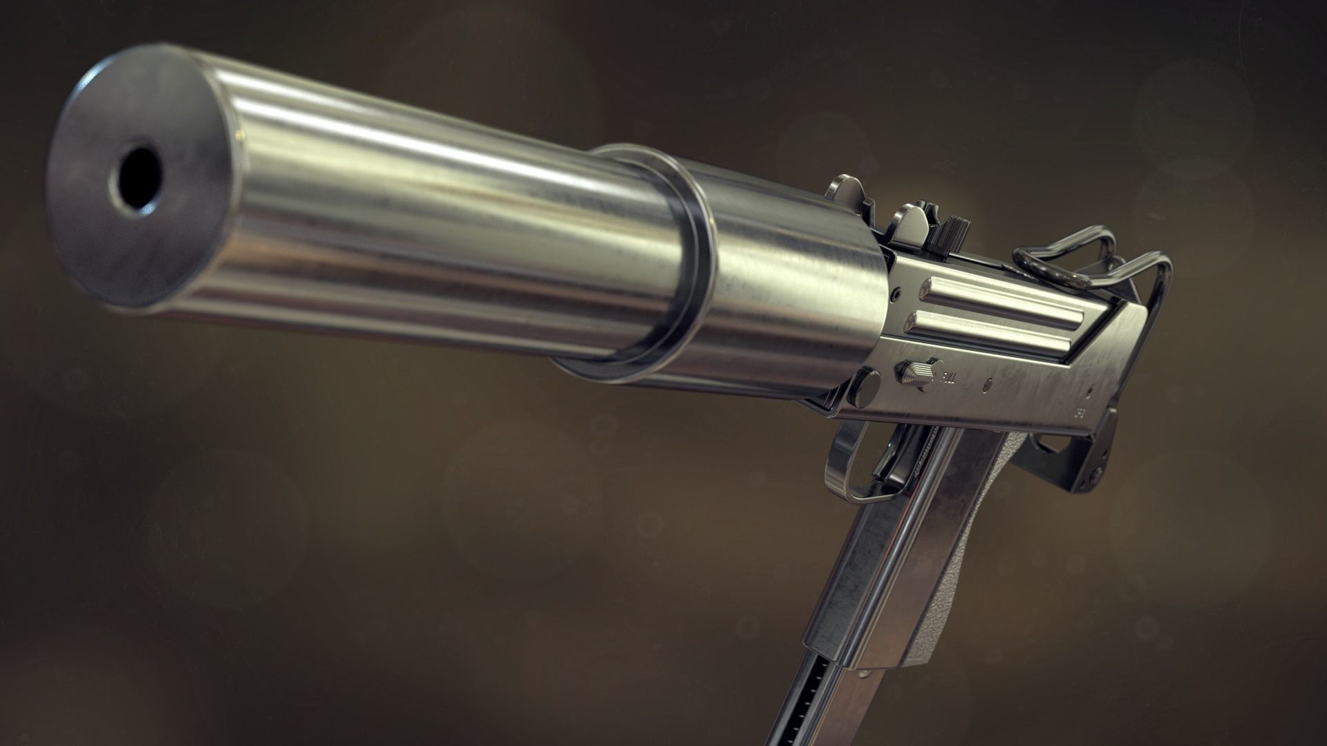 Mac-11 submachine gun 3D model | CGTrader