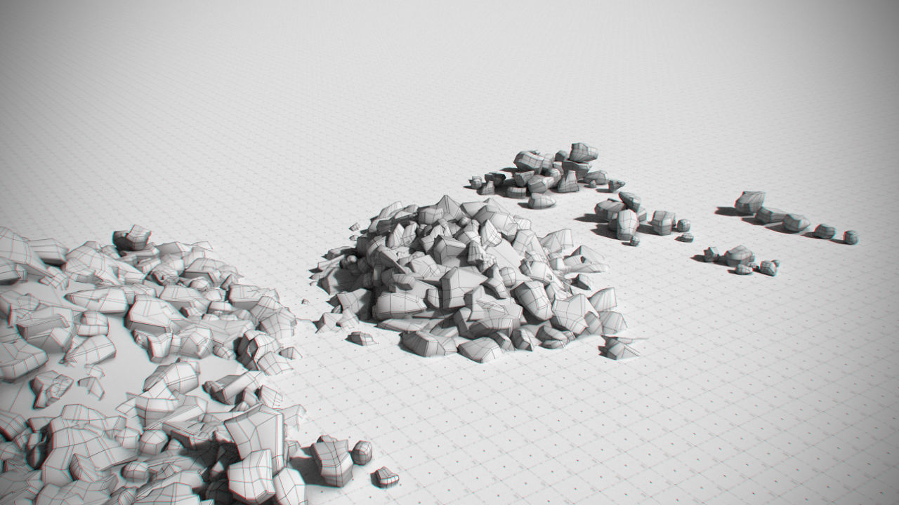 3D model Coal Model Pack - Black Brown Anthracite VR / AR / low-poly ...