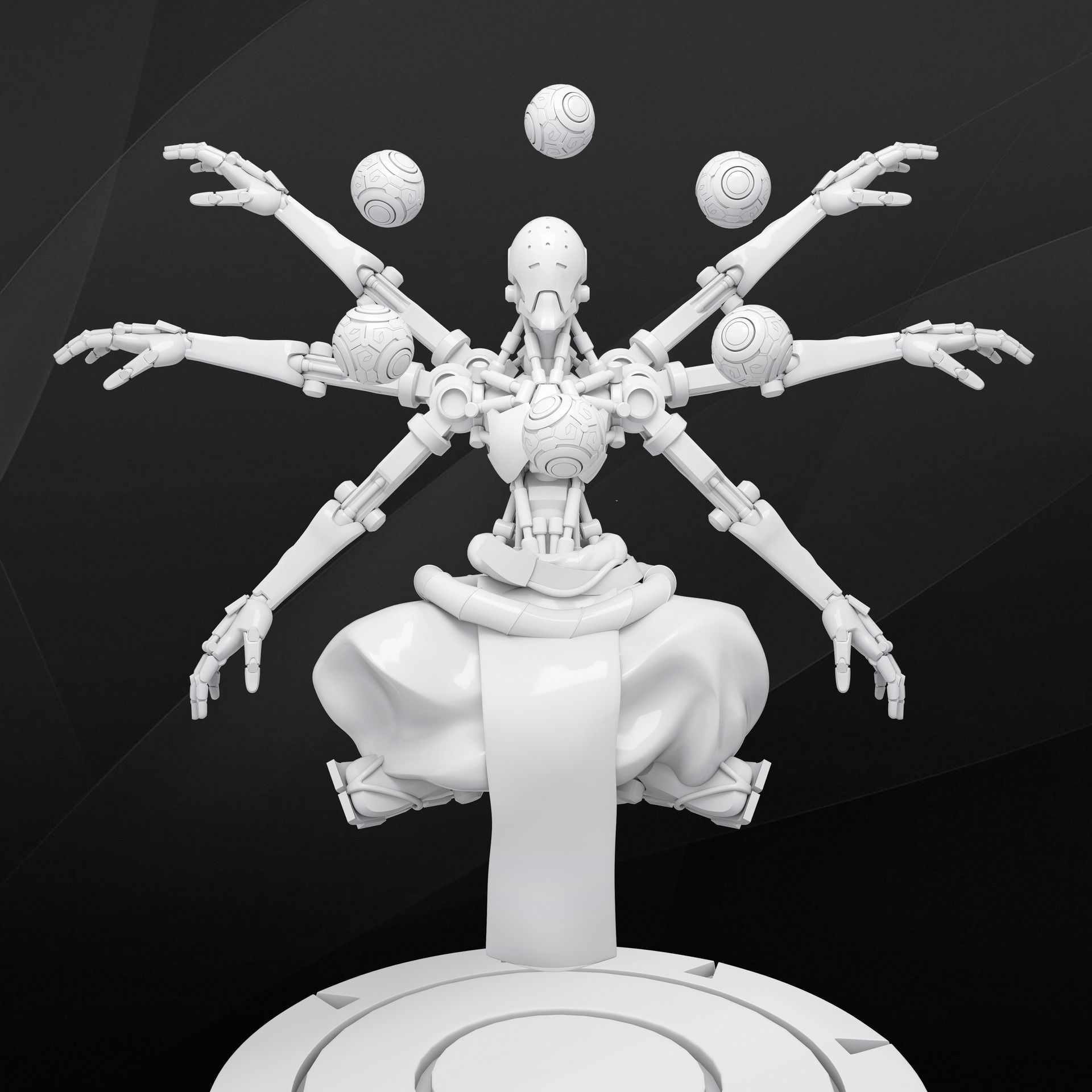 Zenyatta Overwatch 3D model | CGTrader