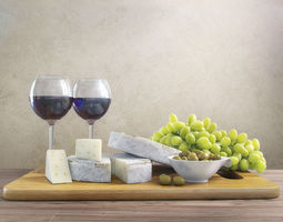 Figulo - Cheese Platter 3D Model OBJ 3DS DWG SKP | CGTrader.com