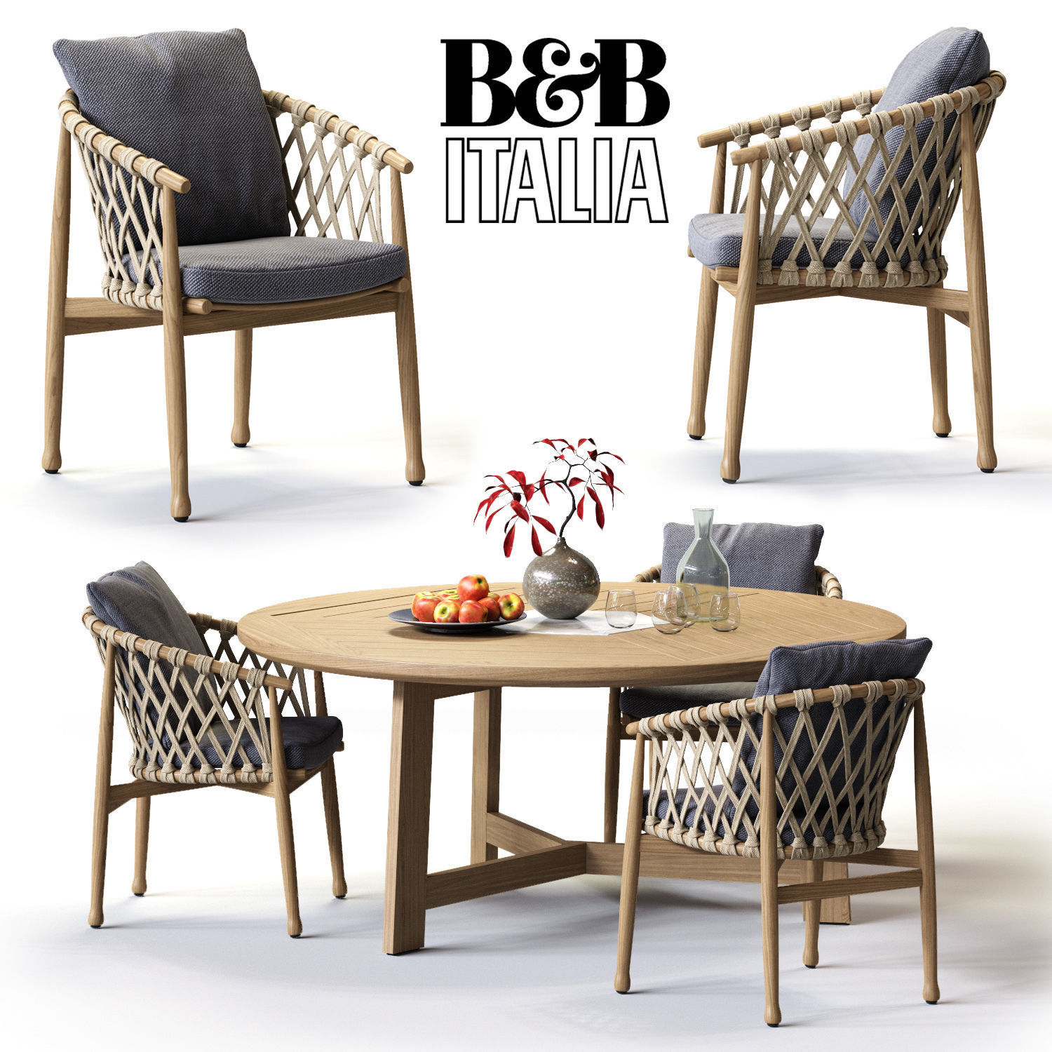 BB Italia GINESTRA Round Table 3D model | CGTrader