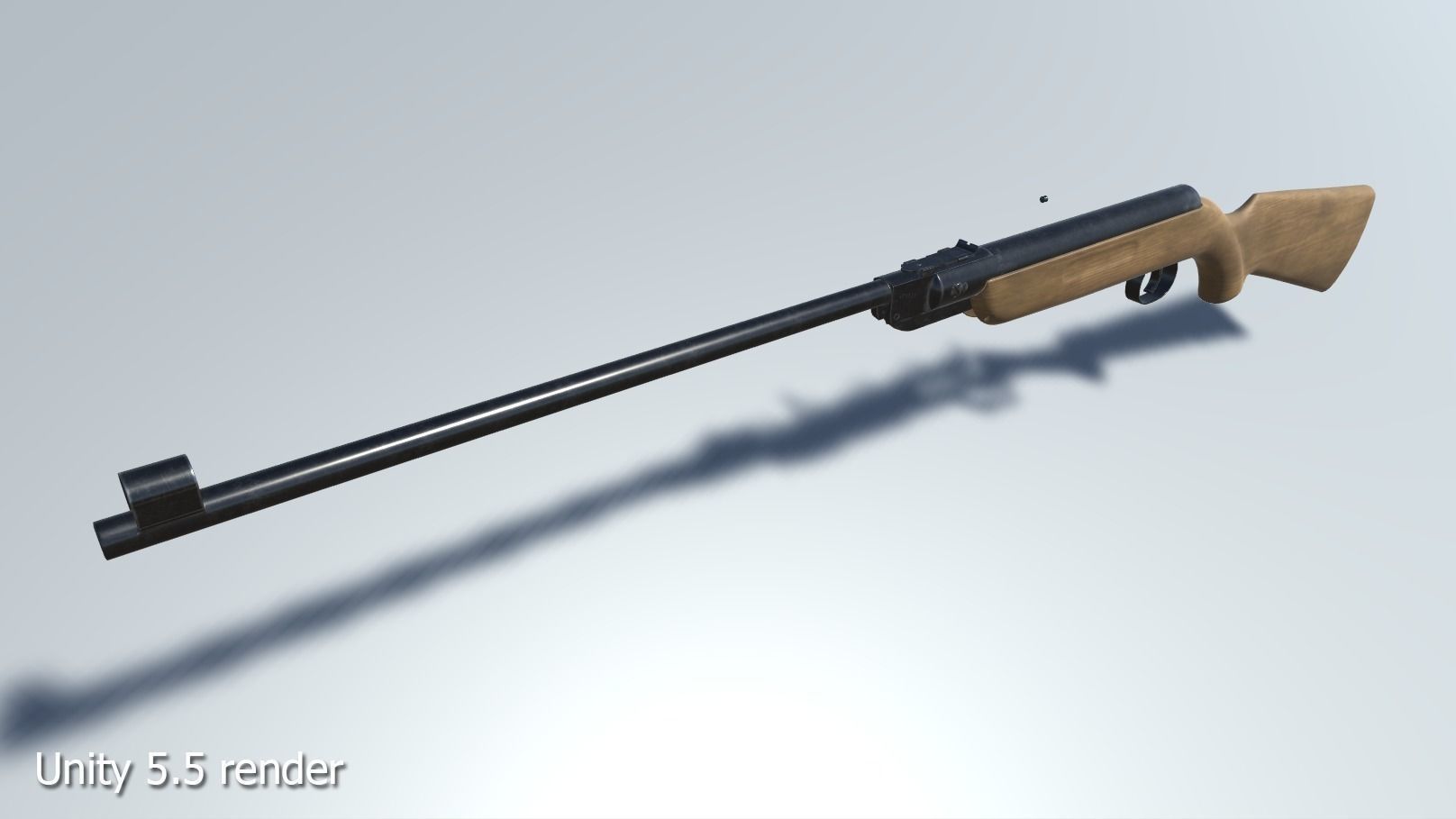 3D model Airgun PBR wooden rifle VR / AR / low-poly | CGTrader