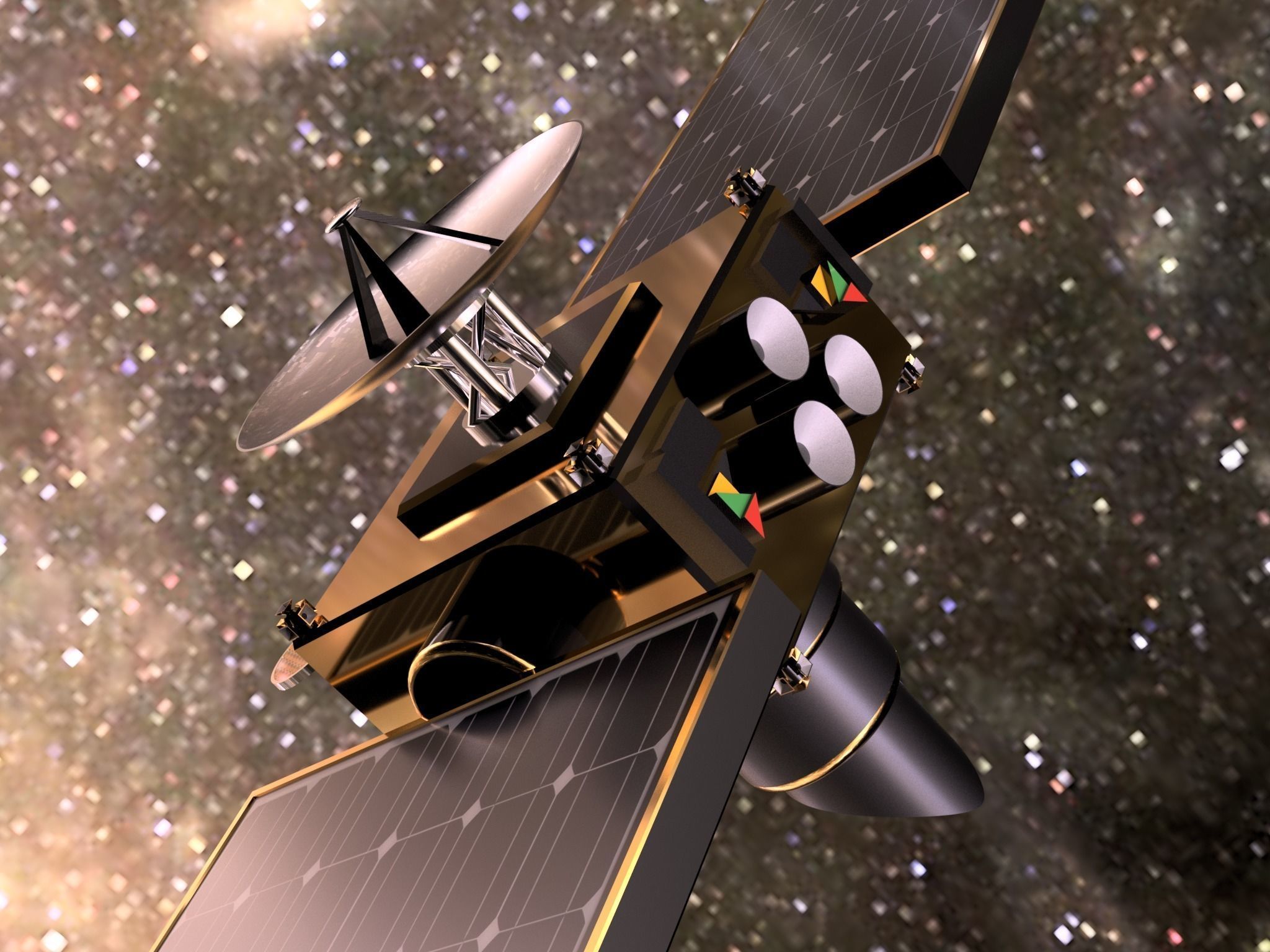 Telescope Satellite 3D model | CGTrader