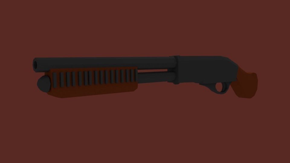 3D model Low-Poly Sawed Off Shotgun VR / AR / low-poly | CGTrader