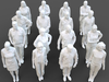 3D model 16 Stylized Human Statues Pack V12 VR / AR / low-poly | CGTrader