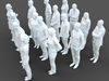 3D model 16 Stylized Human Statues Pack V12 VR / AR / low-poly | CGTrader