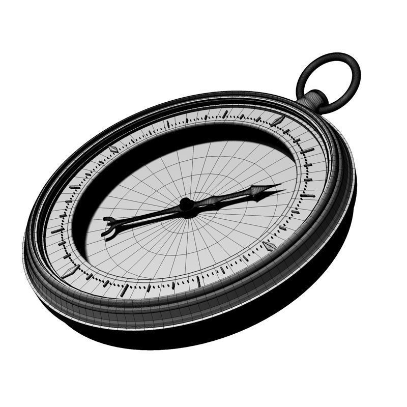 Antique Compass 3D model | CGTrader